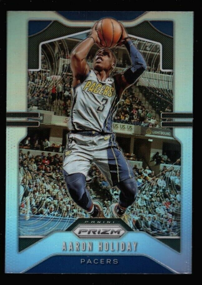 AARON HOLIDAY MINT PACERS SILVER PRIZMS REFRACTOR SP 2019-20 PANINI ...