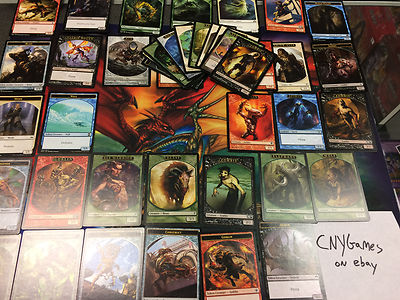 100 Random Assorted Token tokens cards mtg magic the gathering lot CNY ...