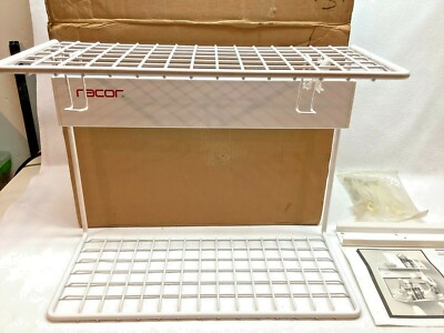 Two Shelf Utility Storage Rack Ventilated Steel Wall Mount Racor UR | eBay