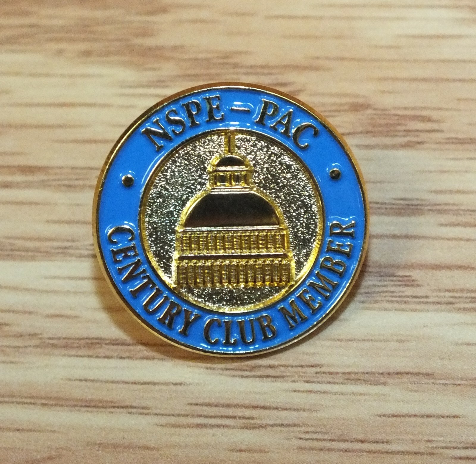 NSPE PAC National Society of Professional Engineers Light Blue & Gold ...