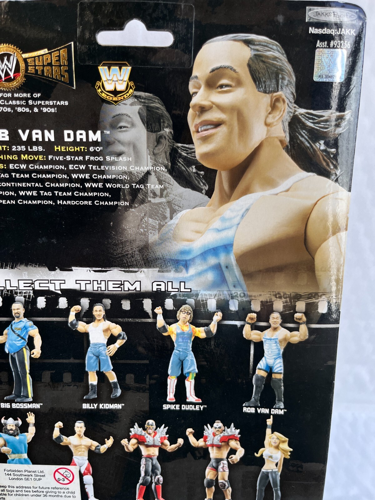 WWE WWF RVD ROB VAN DAM CLASSIC SUPERSTARS SERIES 23 JAKKS WRESTLING ...
