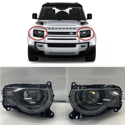 Pair LED Front Premium Headlight Assembly For Land Rover New Defender ...