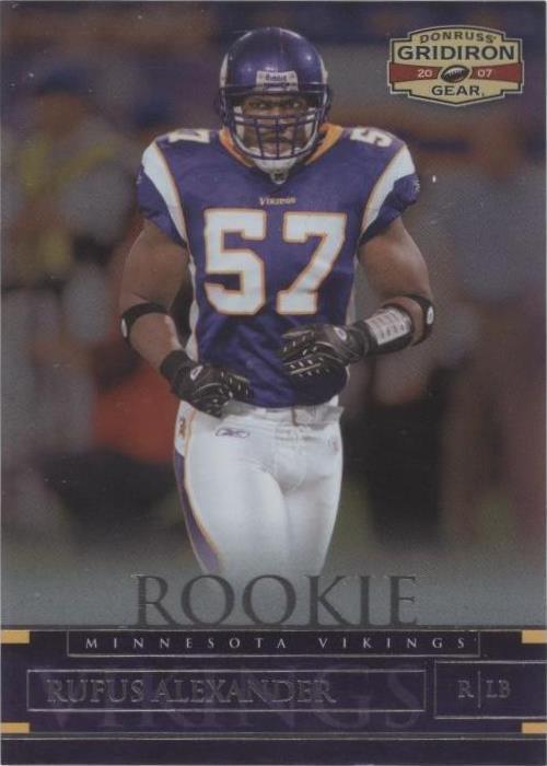 2007 Donruss Gridiron Gear - Rookie Rufus Alexander #181 /599 (RC) for ...