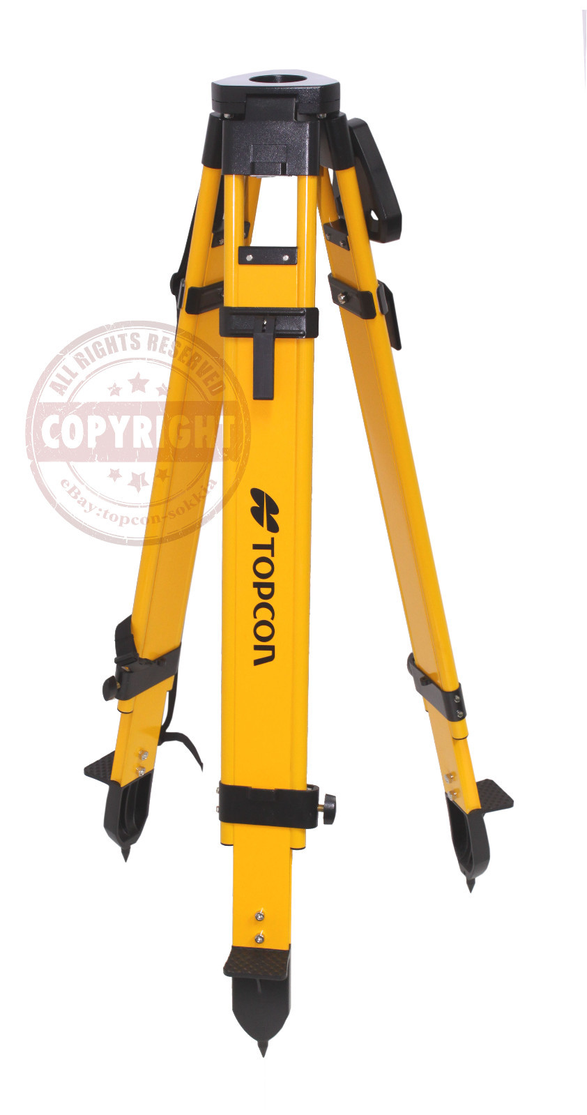 TOPCON HEAVY-DUTY FIBERGLASS TRIPOD,SURVEYING,TRIMBLE,SOKKIA,SECO,GPS ...