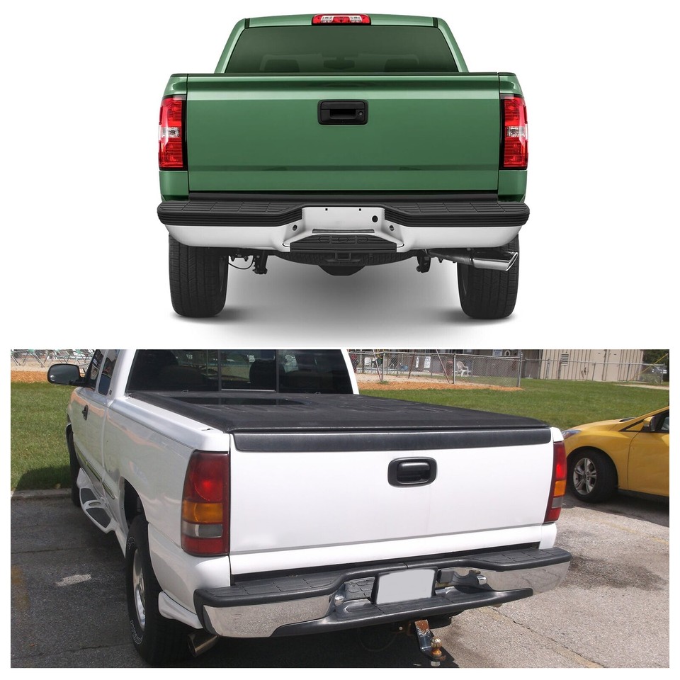 Fit For 1988-2000 Chevy Silverado GMC Sierra Chrome Steel Rear bumper ...