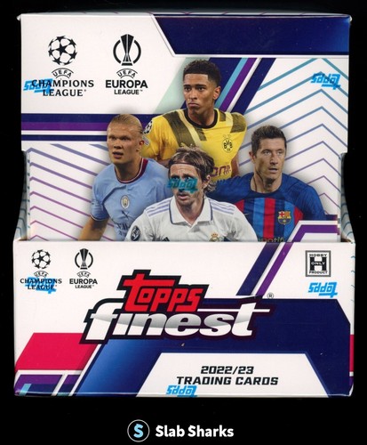 2022 TOPPS FINEST SOCCER UCL & UEL FACTORY SEALED HOBBY MASTER BOX 2 ...