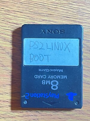 Official Genuine OEM Sony PlayStation 2 PS2 Memory Card Original LINUX ...