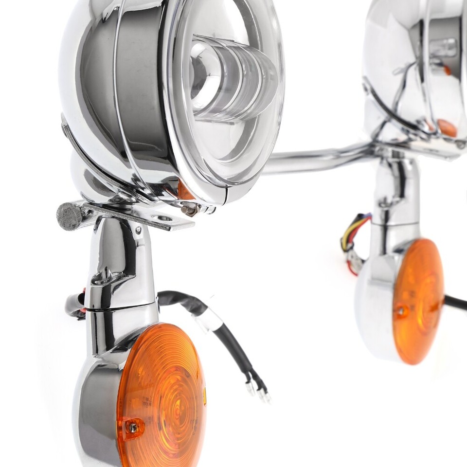 LED Passing Lights Bar Kit For Harley Touring Road King Glide Softail ...