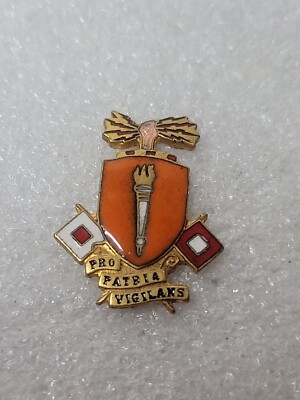 VINTAGE US Army Corps Signal School DI DUI Unit Crest INSIGNIA Clutch ...