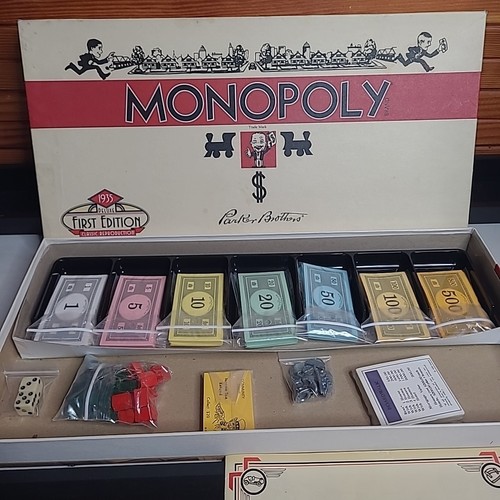 MONOPOLY Board Game 1935 Deluxe First Edition Classic Reproduction ...