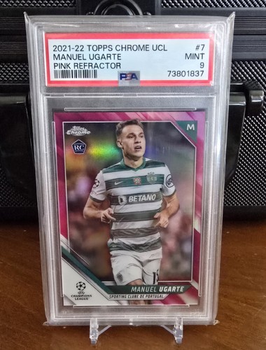 2021-22 Topps Chrome UCL - Manuel Ugarte #7 Pink Refractor /175 (RC ...