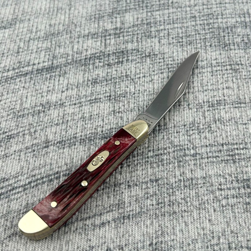 Case xx 6220 SS (3693)Knives Peanut Old Red Bone My First Case Pocket ...