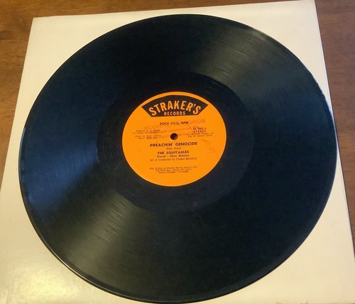 The Equitables Preachin' Genocide 12” Vinyl Record Straker’s Records ...