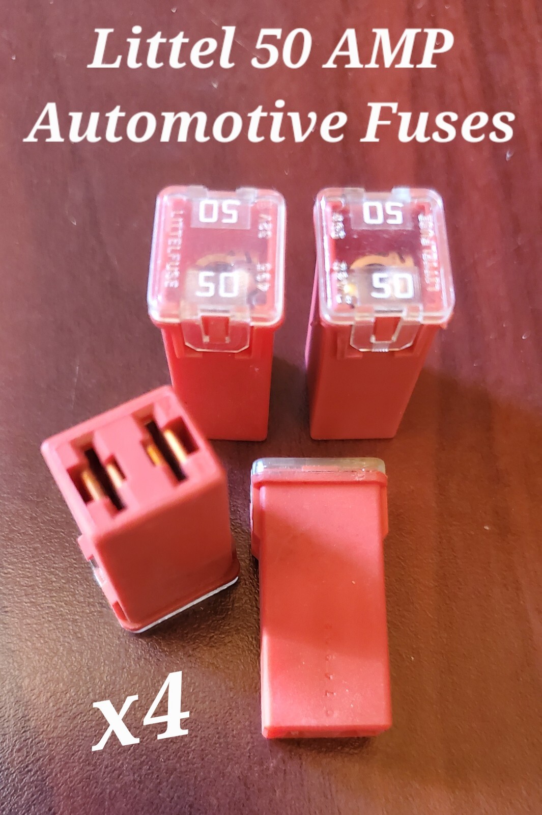 ⚡ Littel Fuse 50 AMP Set of 4 , Female Cartridge Style Green | eBay