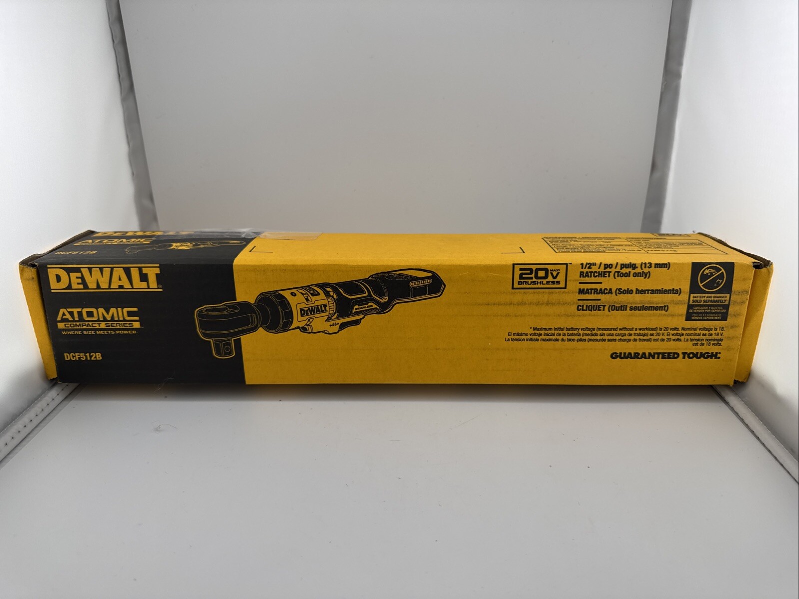 DEWALT DCF512B ATOMIC 20-Volt MAX Cordless 1/2 in. Ratchet (Tool-Only ...