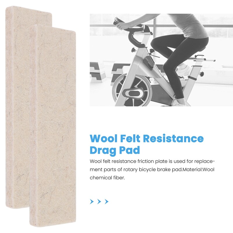 15 Pcs Exercise Bike Brake Pads Wool Felt Resistance Drag Pad for ...