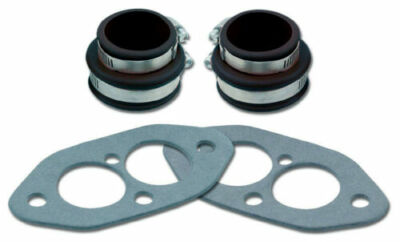 VW TYPE 1 BLACK DUAL PORT INTAKE MANIFOLD BOOTS & GASKETS VW BUG BUS ...