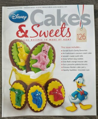 Disney Cakes and Sweets Magazine Issue 126 Baking/Donald/Daisy/Up/Brave ...