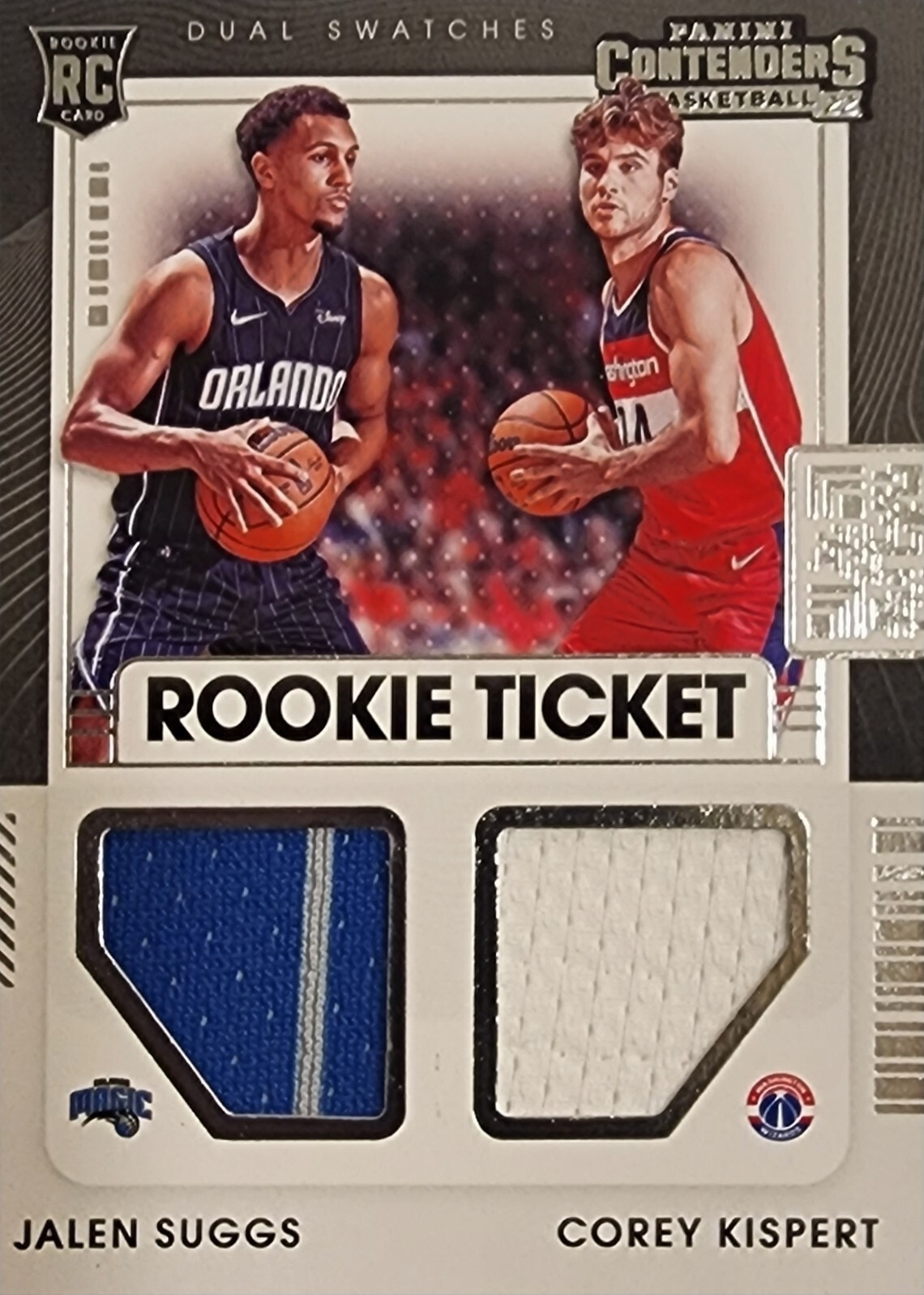 Franz Wagner Corey Kispert Rookie Ticket RC Swatch Card (Nice Suggs ...