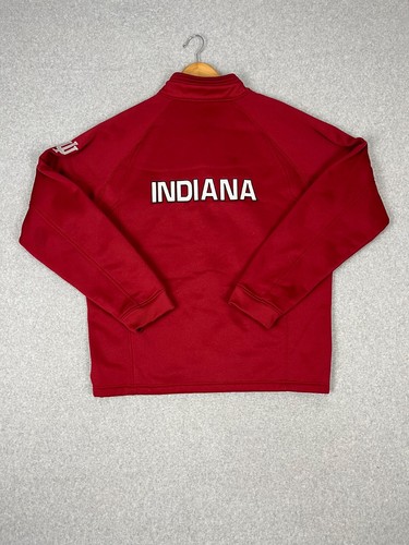Indiana University Jacket Mens XL Red Hoosiers Full Zip Under Armour | eBay