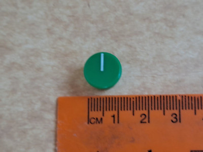12mm x 7mm Plastic Green Control Knob Push In Potentiometer Knob Cover ...