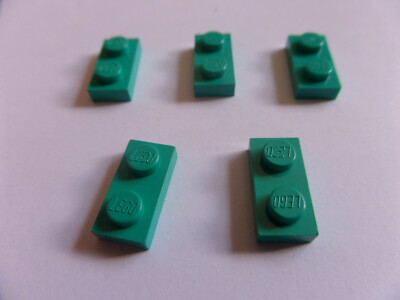 5x Lego 3023 6225 28653 Platte 1x2 dunkel türkis dark turquoise 4218493 ...