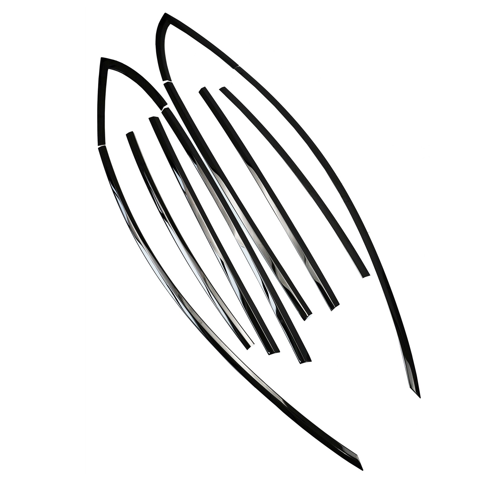 For 2017-2025 Tesla Model 3 Black Car Window Trim Strip Cover Sticker ...