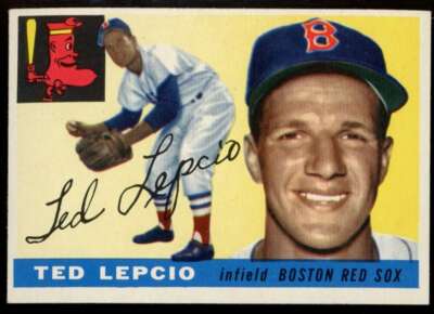 1955 Topps #128 Ted Lepcio NM Red Sox 71146 | eBay