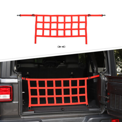 Rear Trunk Cargo Net Restraint Protective Mesh for Jeep Wrangler JL ...