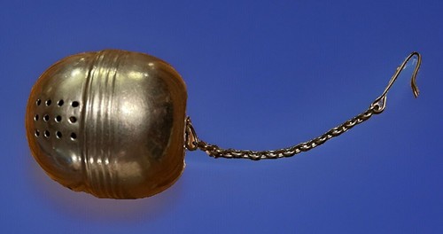 Vintage Tea Steeper Stainless Steel Tea Strainer With Chain And Hook | eBay