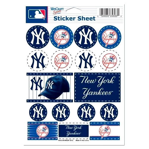 New York Yankees Vinyl Die-Cut Sticker Set / Decal Sheet *Free Shipping ...
