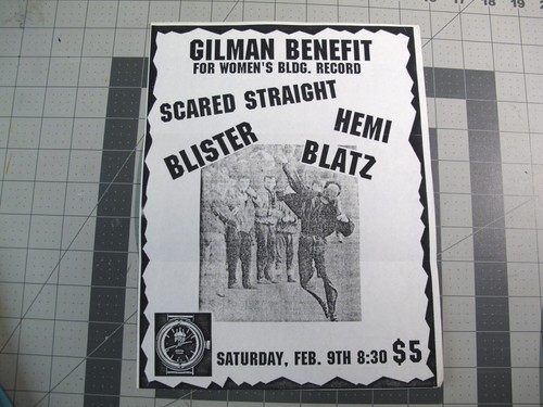 vtg punk flyer - Gilman Street Project Benefit Scared Straight Hemi ...
