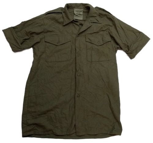 Vintage Combat Shirt British Army Dress Uniform Pinched Short Sleeve 16 ...