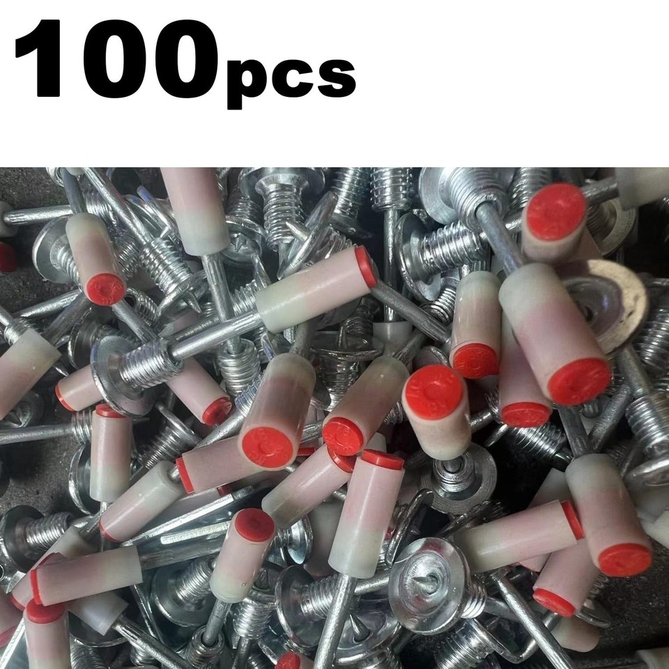 Threaded Manual Steel Nail 100 pcs,Concrete Nail Wall Fastening Tool ...