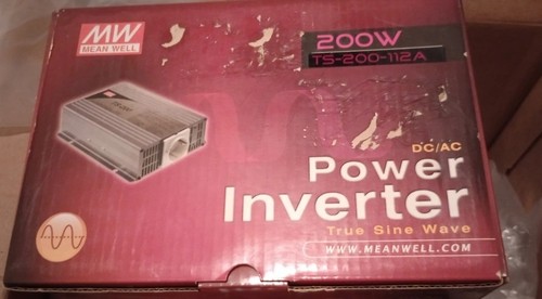 NEW Mean Well 200W Power Inverter (TS-200-112A) Meanwell DC/AC 12VDC | eBay