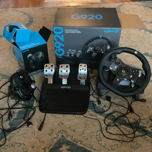 Logitech G920 Racing Wheel, Pedals and Shifter Bundle for Xbox X|S One ...