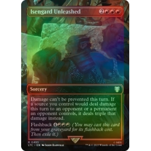 Foil Isengard Unleashed (borderless) X4 The Lord Of The Rings: Tales Of ...