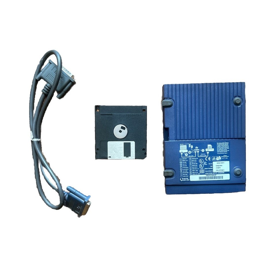 IOMEGA External 100MB Zip Drive Z100P2 Parallel Port Cable ( No Power ...