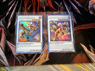 YUGIOH LAVALVAL DRAGON + LAVALVAL SALAMANDER GFTP ULTRA 1ST ED NM | eBay