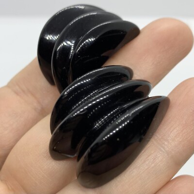VTG GERDA LYNGGAARD MONIES CHUNKY BLACK RIDGED EARRINGS CLIP-ON SIGNED ...