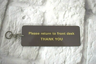 Hotel Key Ring for Room 317 Please Return to Front Desk 5.5" x 2 ...