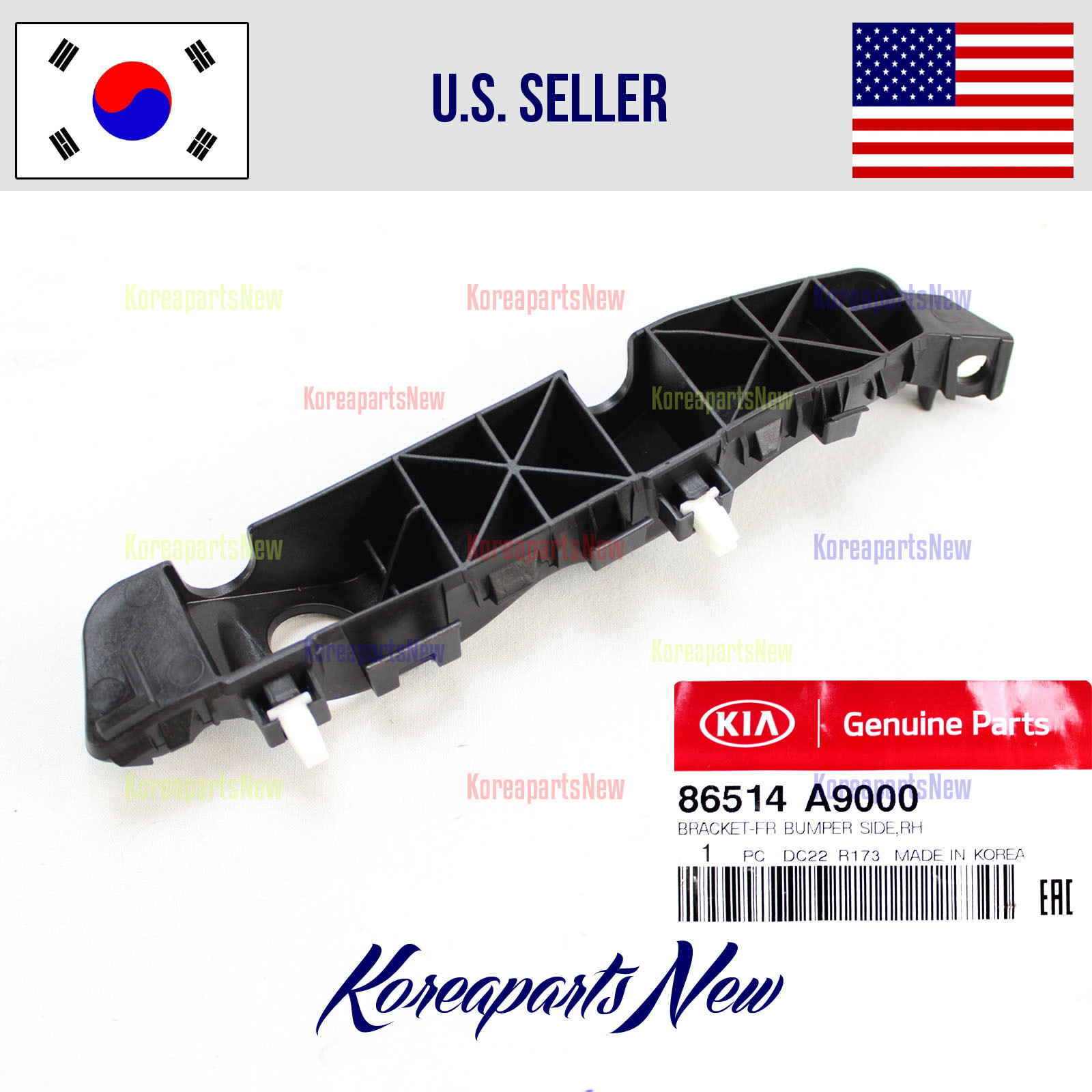 FRONT Bumper Bracket Retainer Right PASSENGR 86514A9000 for Kia Sedona ...