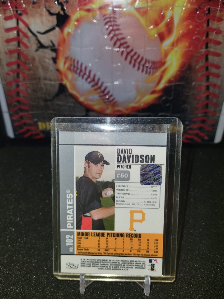 2008 Topps Co-Signers Rookie Auto Dave Davidson #102 Rookie Auto RC | eBay