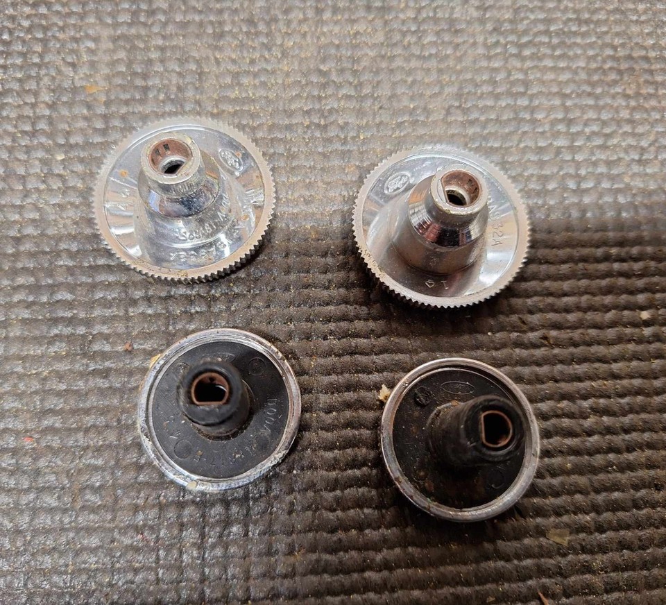 1970 1971 Ford Torino Fairlane Radio Tuner Knob Bezels D00A-18A932A | eBay