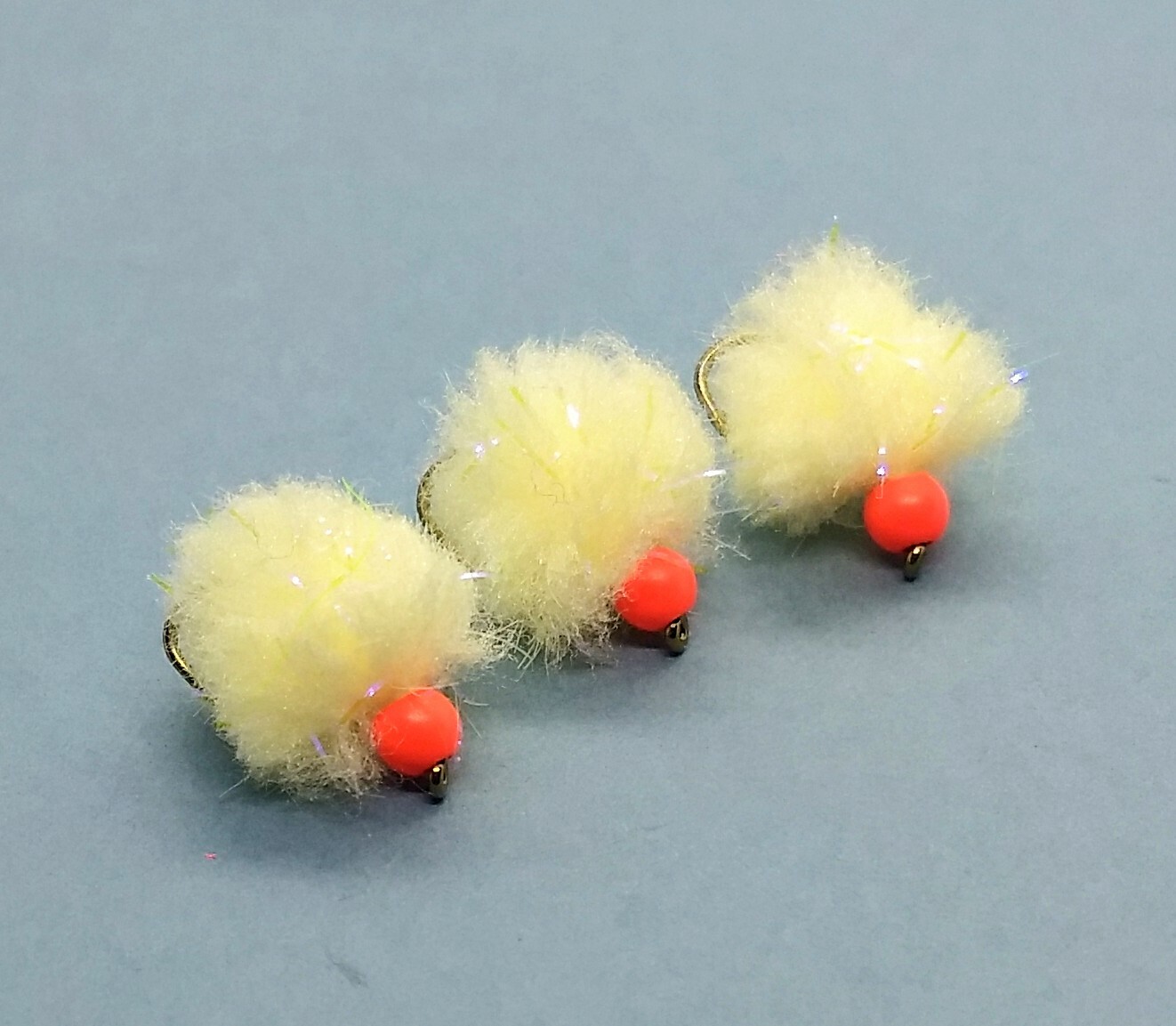3 x Eggstasy Egg Trout Flies, Cheese Electric UV Eggstasy Fly Red Bead ...