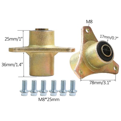 17mm 3 Stud Front Wheel Hub for 110cc 125cc ATV Quad Go Kart Buggy ...