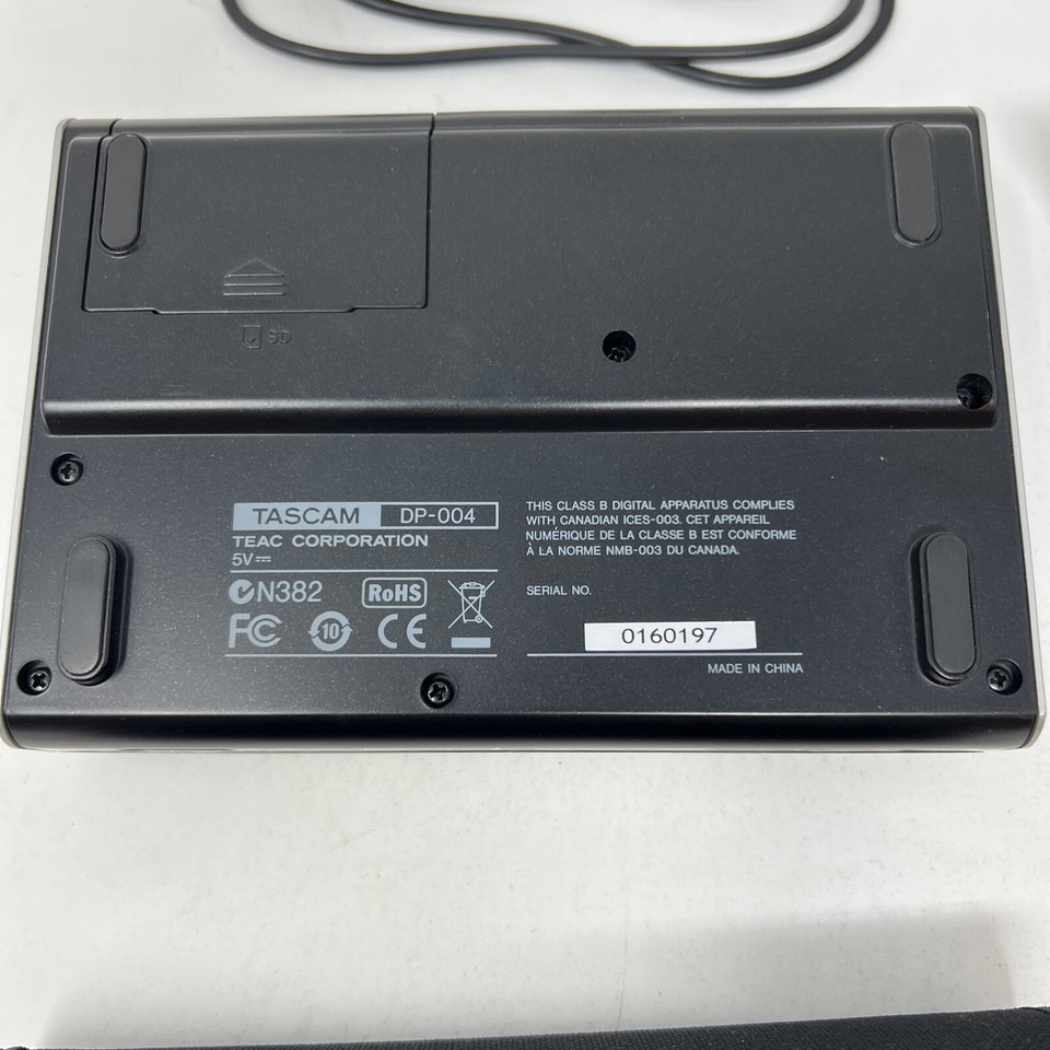 Tascam DP-004 Digital Multi Track Recorder 1GB SD USB Power Cable ...