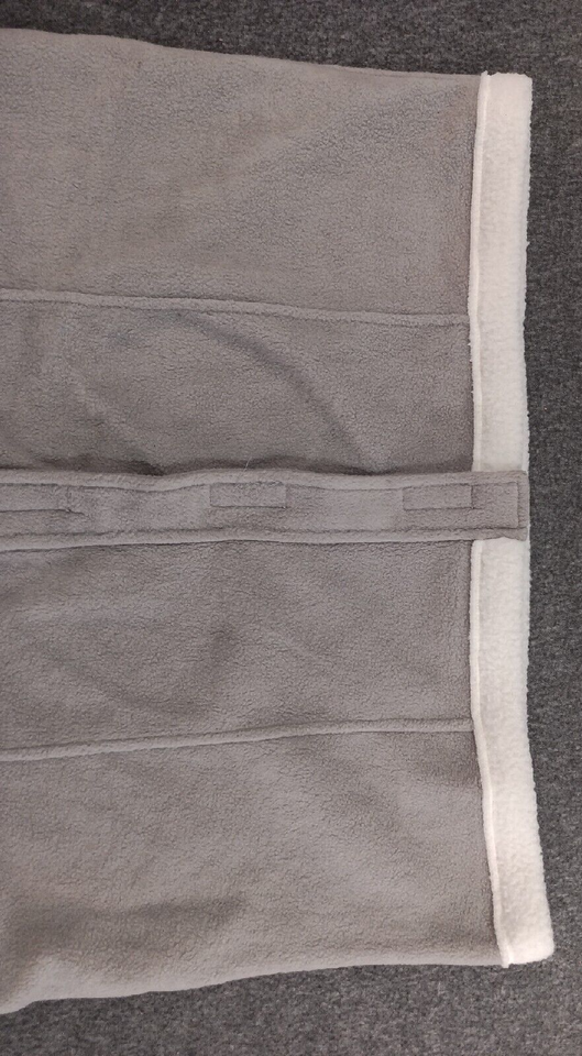 Bizzit Collection Gray Fleece Vest White Trim Women's Size XL New With ...