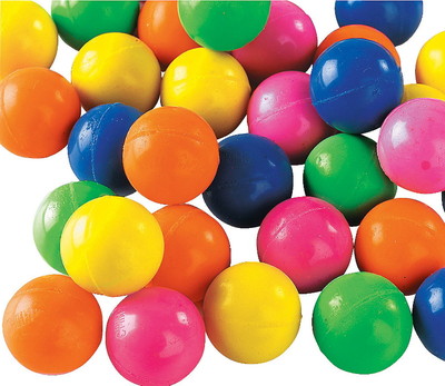 50 SOLID COLOR 27MM SUPERBALLS, HIGH BOUNCE, BOUNCY BALLS, SUPER FAST ...