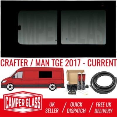 Crafter/MAN TGE Passenger Sliding LWB+XLWB Middle Window & Fit Kit(2017 ...